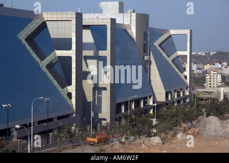 The Cyber Gateway building in Hyderabad's Cyberabad, India. This ...