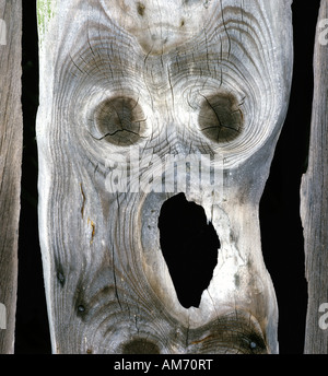 Wooden board with patterning like Edvard Munch's painting "The Scream ...