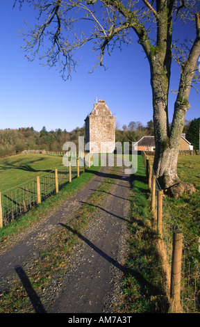 Scottish castle Gilnockie Tower housing the Clan Armstrong Museum ...