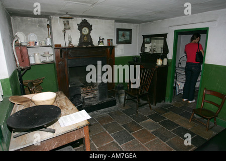 Labourers house in Ballycultra Town, Ulster Folk Museum Belfast Stock ...