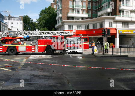 Fire engines that crashed while on their way to same fire, Marylebone ...