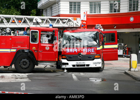 Fire engines that crashed while on their way to same fire, Marylebone ...