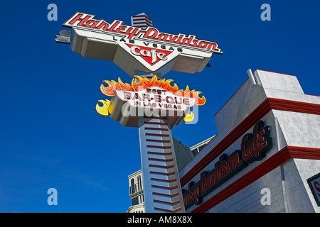 Las Vegas Strip Harley Davidson Cafe Stock Photo - Alamy