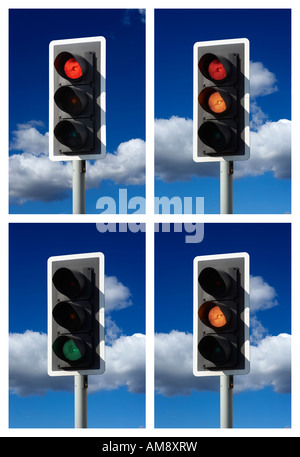 Traffic light sequence Stock Photo - Alamy