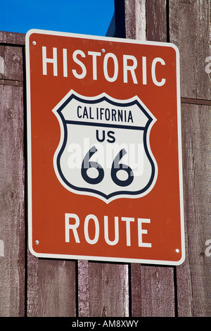 Route 66 road sign, California Stock Photo - Alamy