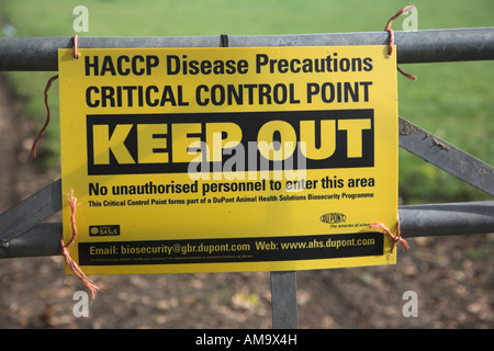HACCP Disease Precautions critical control point Keep Out sign on ...