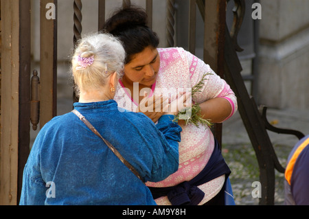 Palmistry - Gipsy Fortune Teller Gipsy fortune teller reading the hand ...