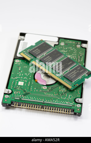 Hard disk and ram module Stock Photo - Alamy