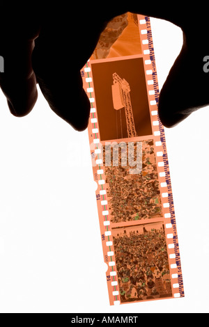 negative film on lightbox Stock Photo - Alamy
