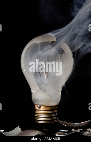 Close-up of smoking light bulb Stock Photo - Alamy