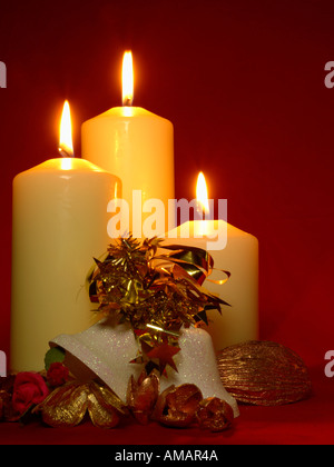 burning candles in church golden light Stock Photo - Alamy