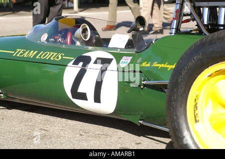 The famous 1963 Lotus-Ford 27 Formula Junior of Peter Arundell during ...