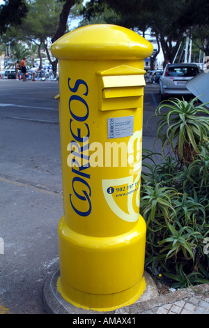 Spanish Postcards and Postbox Stock Photo - Alamy