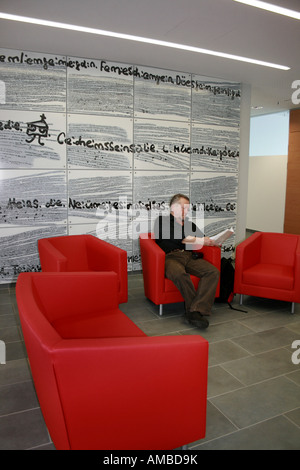 Interior, reading rooms. Central library of the Catholic University of ...