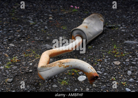 Lost exhaust pipe Stock Photo - Alamy