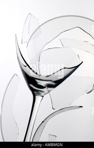 broken drinking glass Stock Photo - Alamy