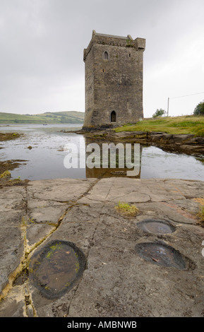 Rockfleet Castle, Clew Bay near Newport, County Mayo, Ireland Stock ...