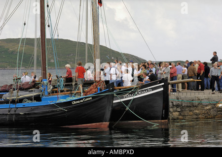 Galway hookers at Roundstone Regatta, Connemara, County Galway ...