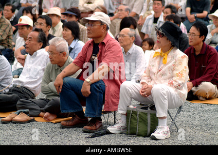 Audience at a concert Arashiyama Kyoto Japan Stock Photo - Alamy