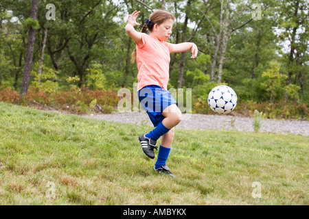 View of a girl with deformed hand playing football Stock Photo - Alamy