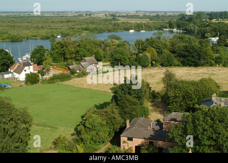View of Norfolk Broads from Ranworth Church, Norfolk Stock Photo - Alamy