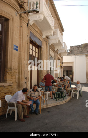 Corner cafes in Kyrenia, Northern Cyprus Stock Photo - Alamy