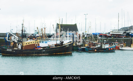 Boats in the harbour at Hoath, Ireland Stock Photo - Alamy