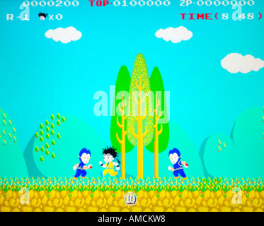 Kid Niki Radical Ninja Irem Corp 1986 vintage arcade videogame ...