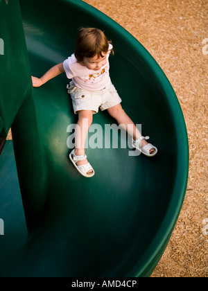 girl, slide, playground, girls, slides, playgrounds Stock Photo - Alamy
