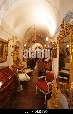 Antique furniture store, Rome, Italy Stock Photo - Alamy