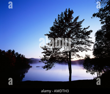 View of George Lake at Killarney Provincial Park in Ontario. George ...