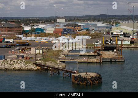Dockside at port Poole Harbour Dorset UK Stock Photo - Alamy