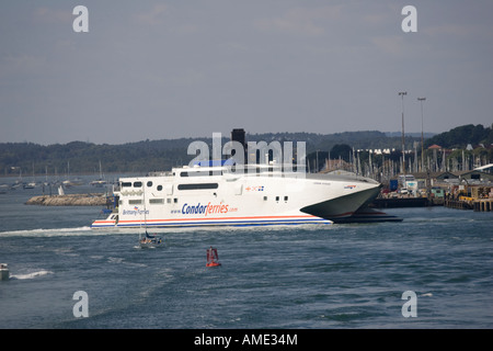 Condor Ferries, High Speed Catamaran Passenger Ferry, Operating From Poole In Dorset To Guernsey ...