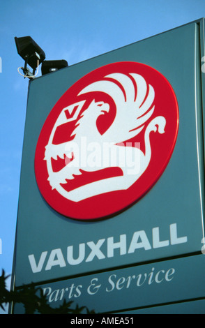 Sign outside of Vauxhall car dealership, Cardiff, Wales Stock Photo - Alamy