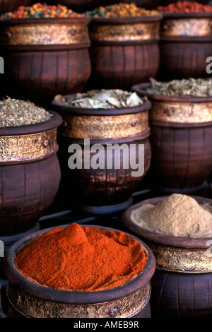 Spices for sale in the Souk Market in Marrakech Stock Photo - Alamy
