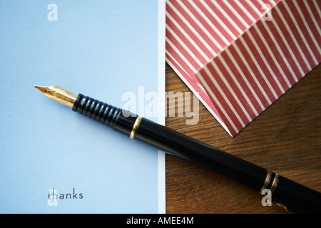 Thank you note Stock Photo - Alamy