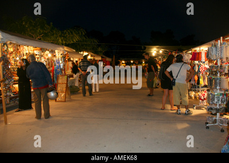 Market fair in Stari Grad town at night on Hvar Island Stock Photo - Alamy