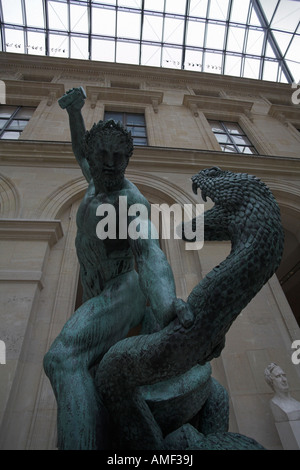 paris france statue of mythical beast half man and half four-legged ...