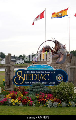 Lobster statue at Shediac, home of the world's largest lobster, New ...
