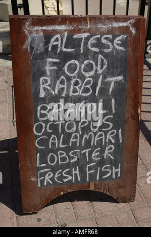 blackboard restaurant menu wild rabbit delicacy traditional food eating ...