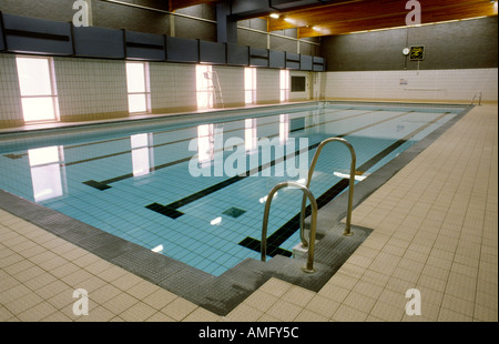 A public swimming pool, at a local council run leisure centre, England ...