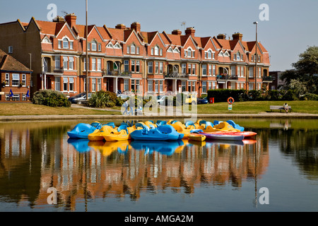 Oyster Pond Boating Lake at Littlehampton, West Sussex Stock Photo - Alamy
