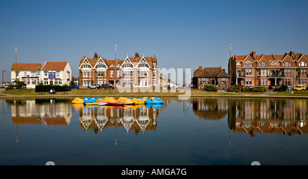 Oyster Pond boating lake at Littlehampton, Sussex, UK Stock Photo - Alamy