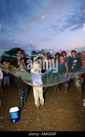 sam sam the bubble man at womad 2007 Stock Photo - Alamy
