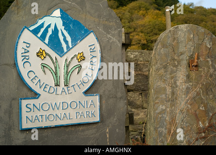 The Snowdonia National Park Logo Emblem Badge with Snowdon Horseshoe ...