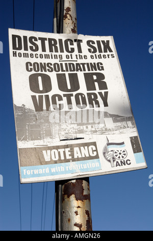 ANC Election Poster African National Congress Table Mountain Cape Town ...