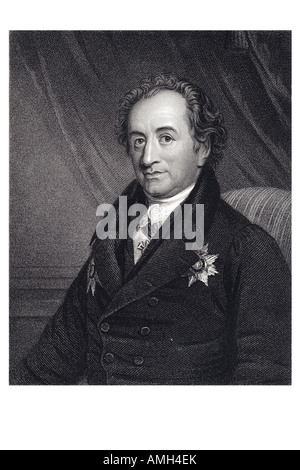 Johann Wolfgang von Goethe, German writer, Painting by by Johann ...