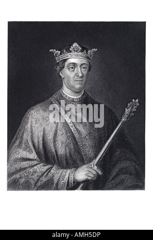 King Henry II (1133-1189) from his effigy at Fontevraud Abbey from ...