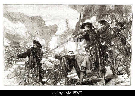 The Battle of Glen Shiel, West Highlands of Scotland, 10 June 1719 ...