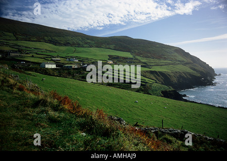 Overview of Landscape and Shoreline, Dingle Peninsula, Ireland Stock ...